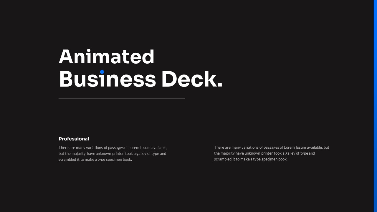 Animated Business PowerPoint Template | Animated Slides