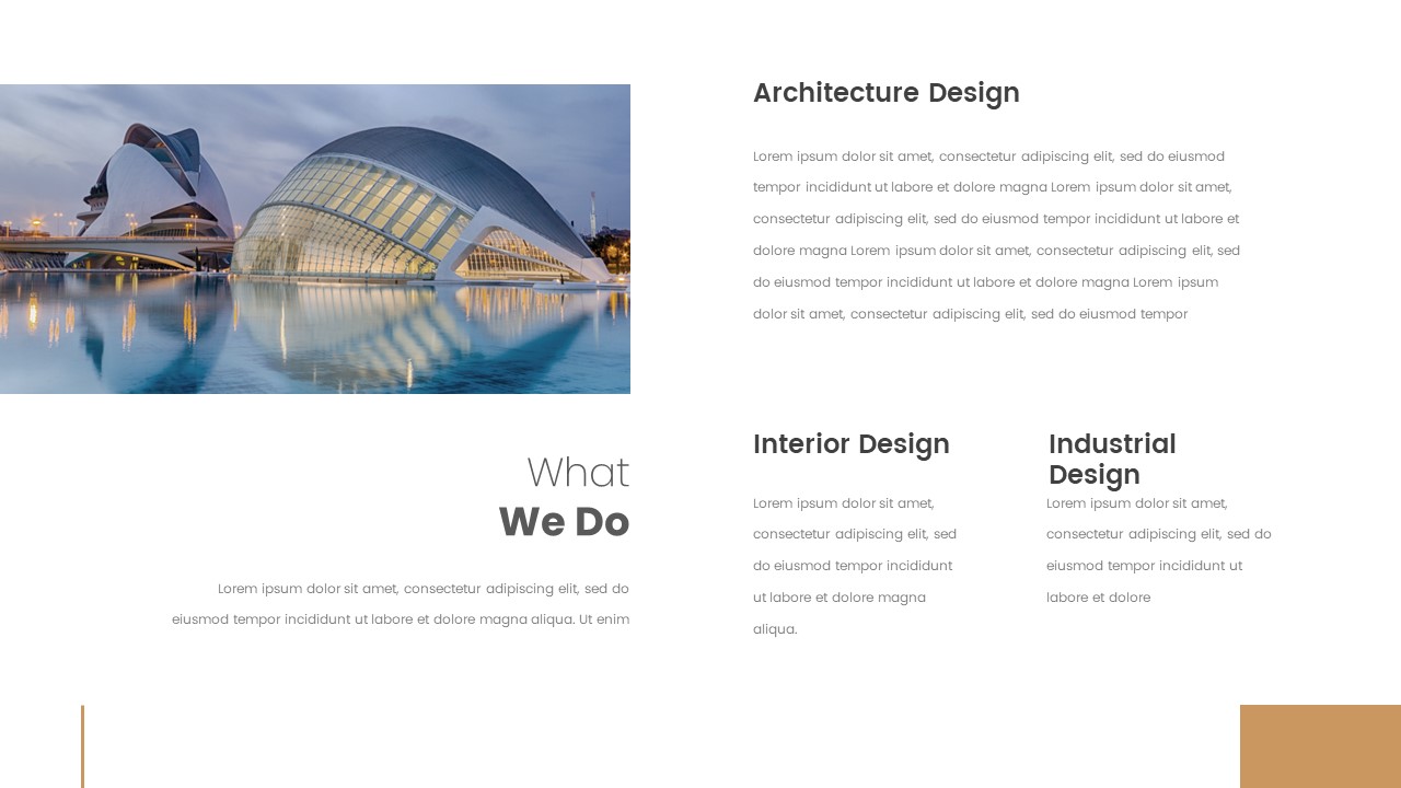 Architecture PowerPoint Template | Portfolio Presentation Layout