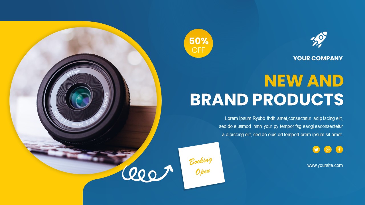 Product Landing Page PowerPoint Template