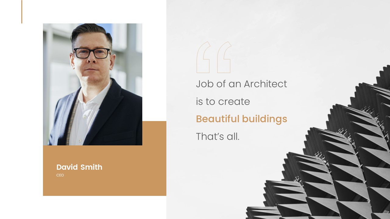 Architecture PowerPoint Template | Portfolio Presentation Layout