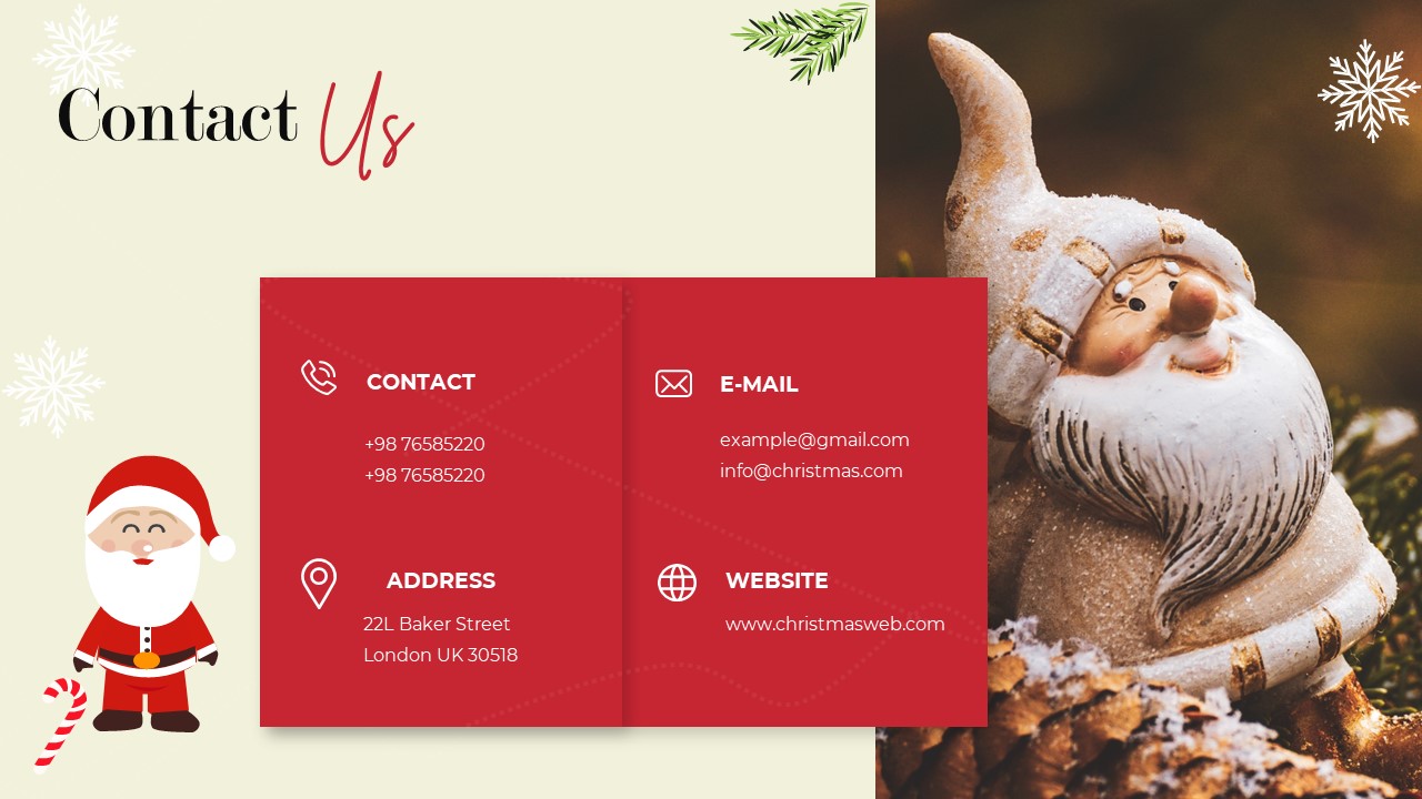 Christmas Powerpoint Background Template Slidebazaar
