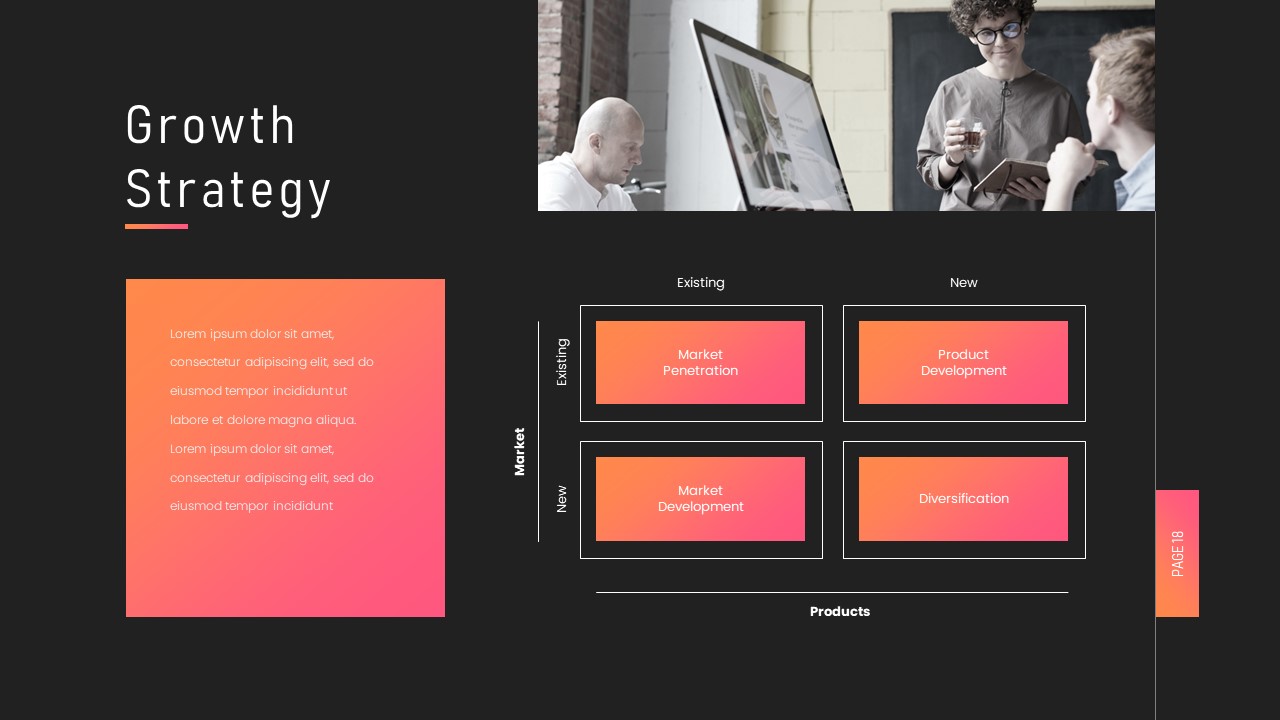 Light Duotone Gradient PowerPoint Template