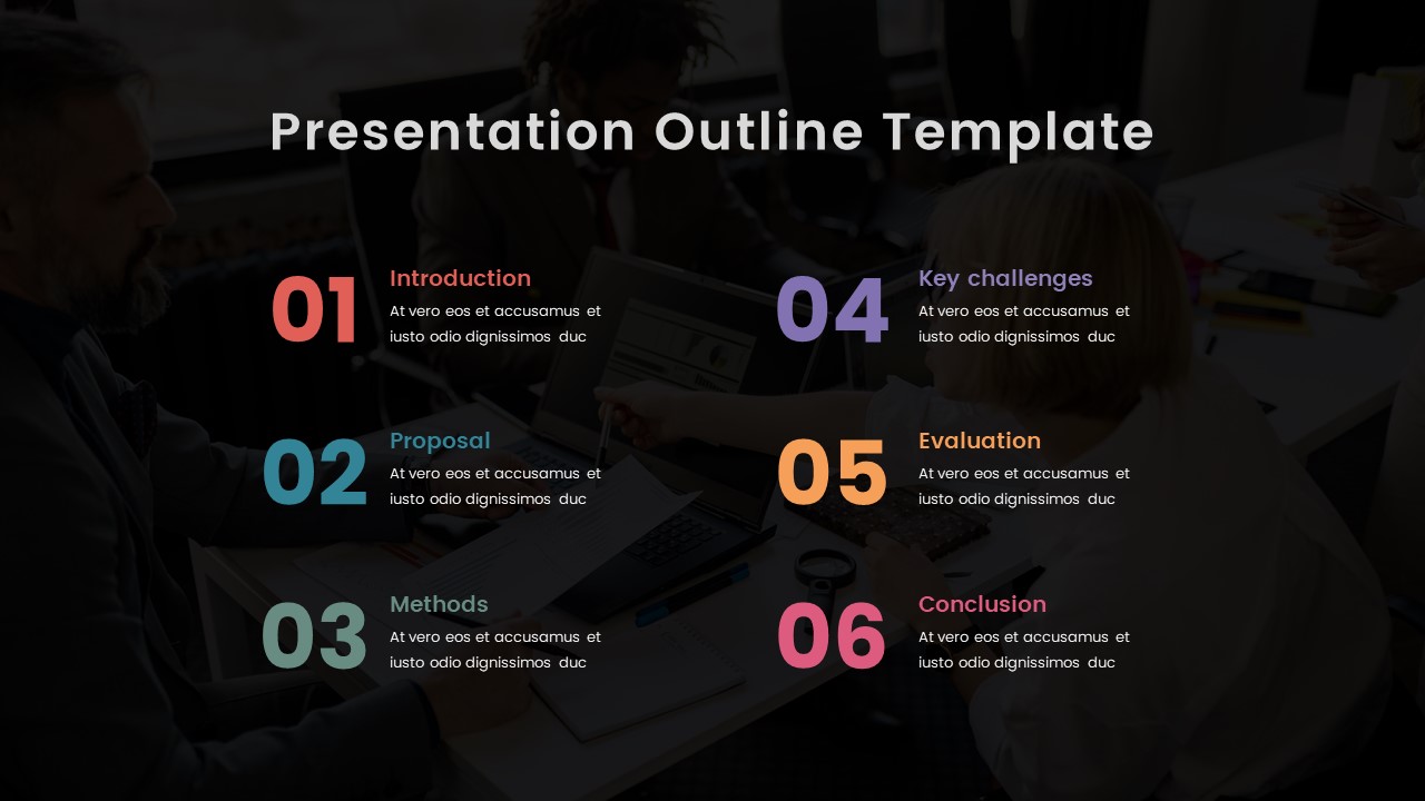 Presentation Outline Template SlideBazaar