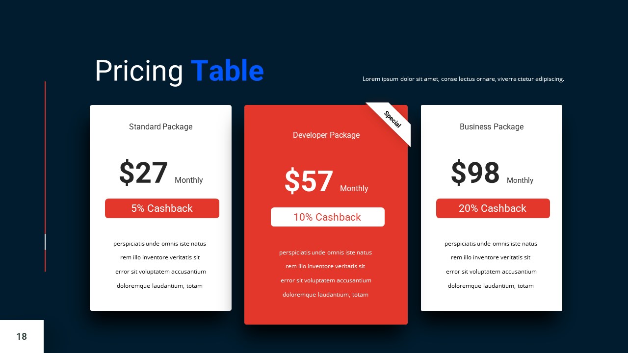 Blue and Red Powerpoint Template