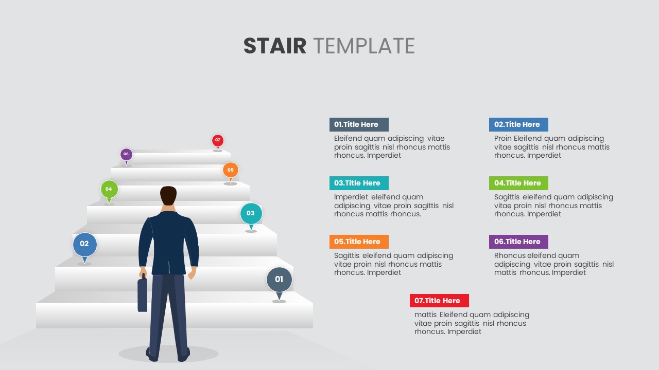 Stairs and Steps Slide Template for PowerPoint - SlideBazaar