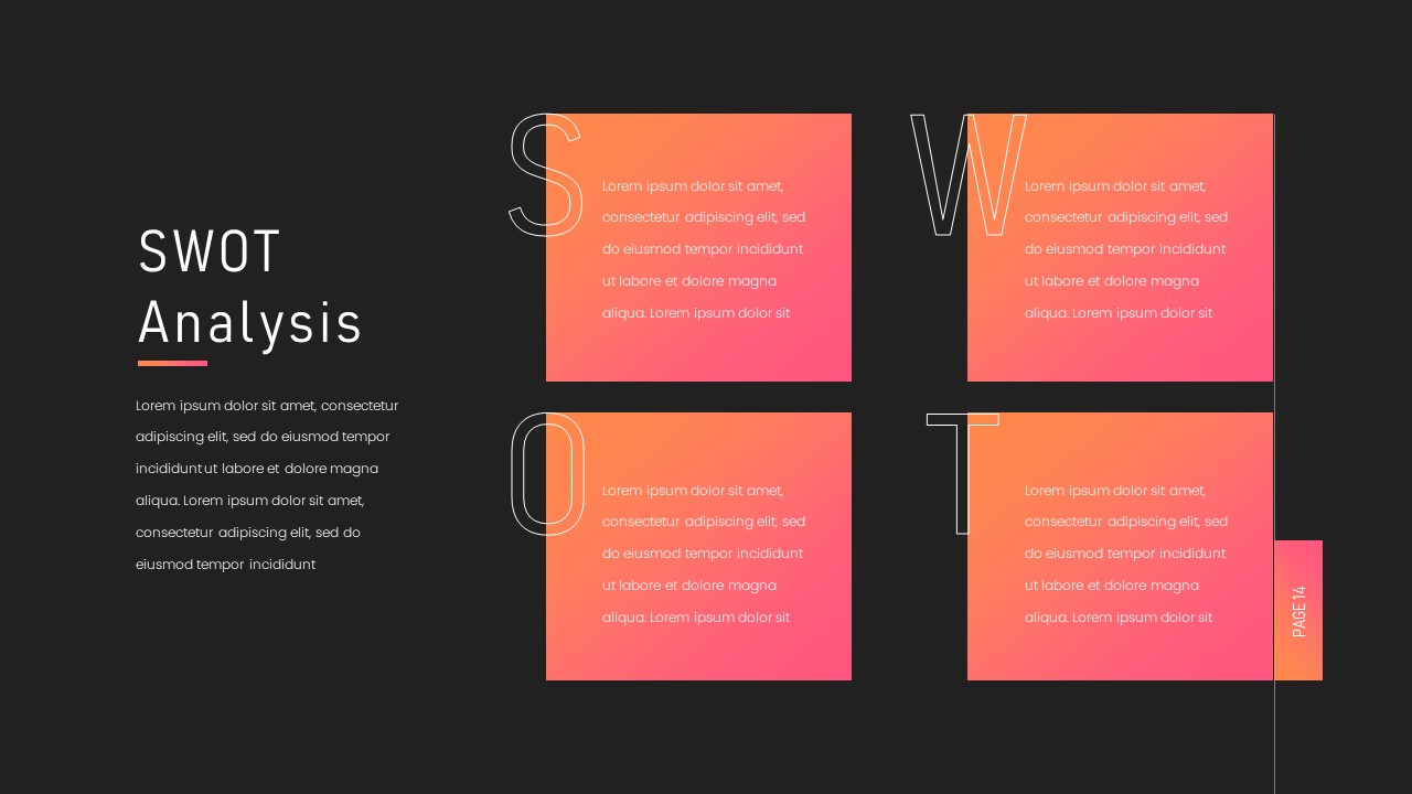 Light Duotone Gradient PowerPoint Template