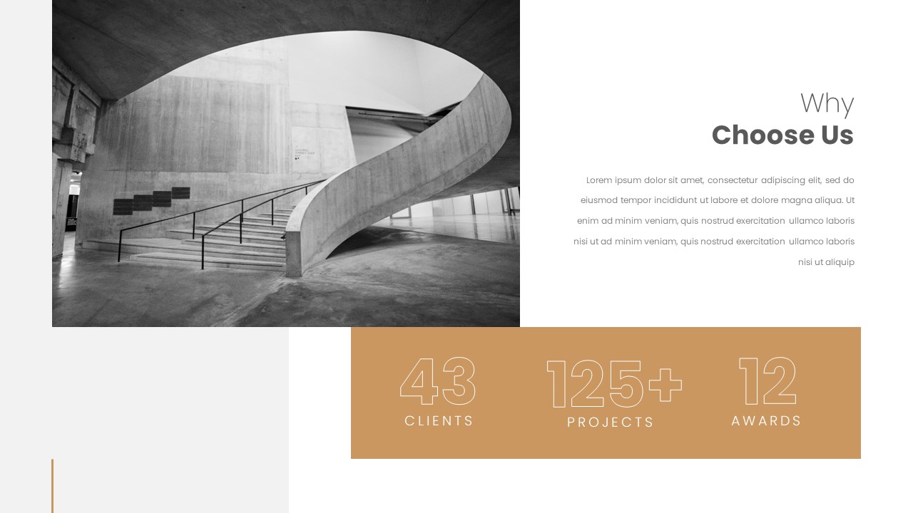 Architecture PowerPoint Template | Portfolio Presentation Layout