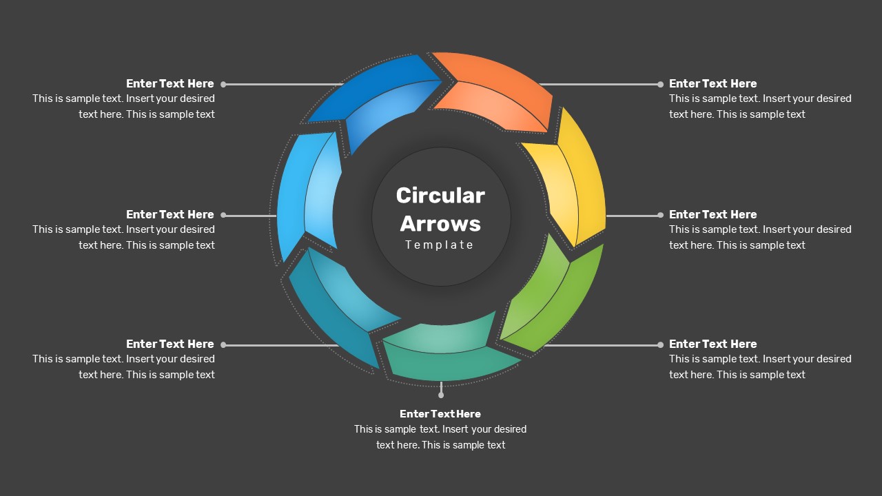 Circular Arrows Presentation Template - SlideBazaar