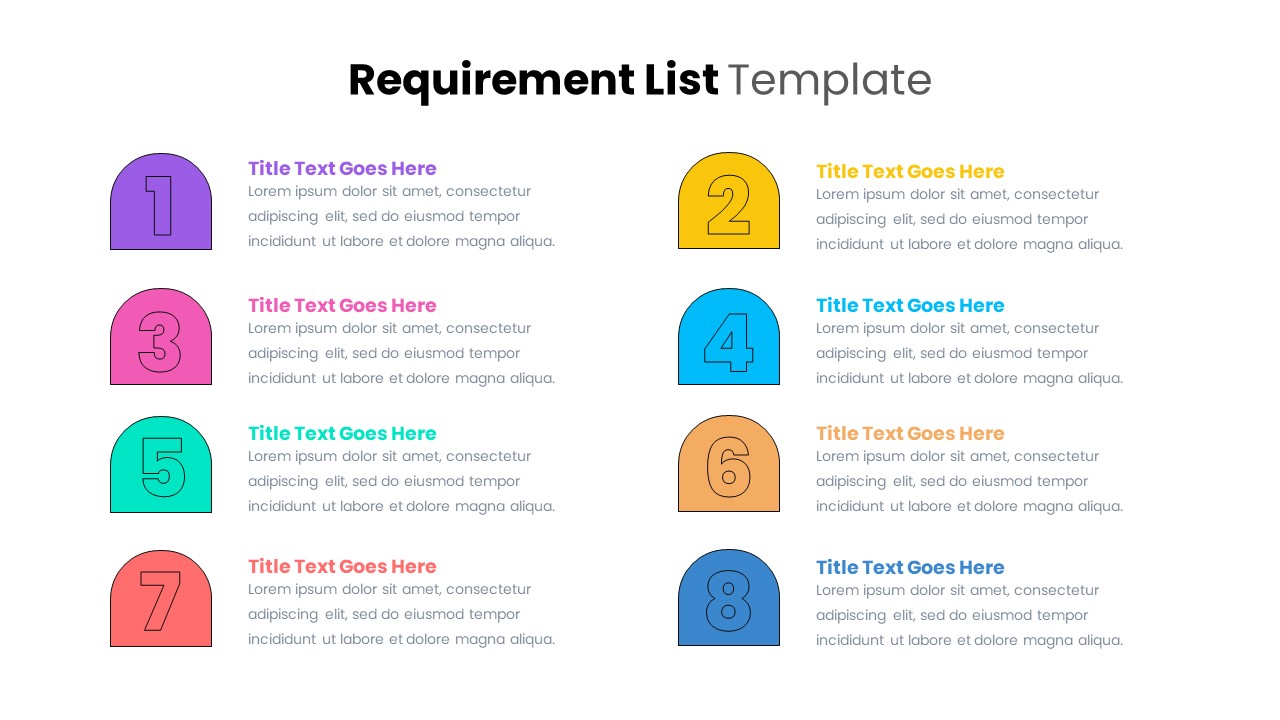 Requirement List Template - SlideBazaar