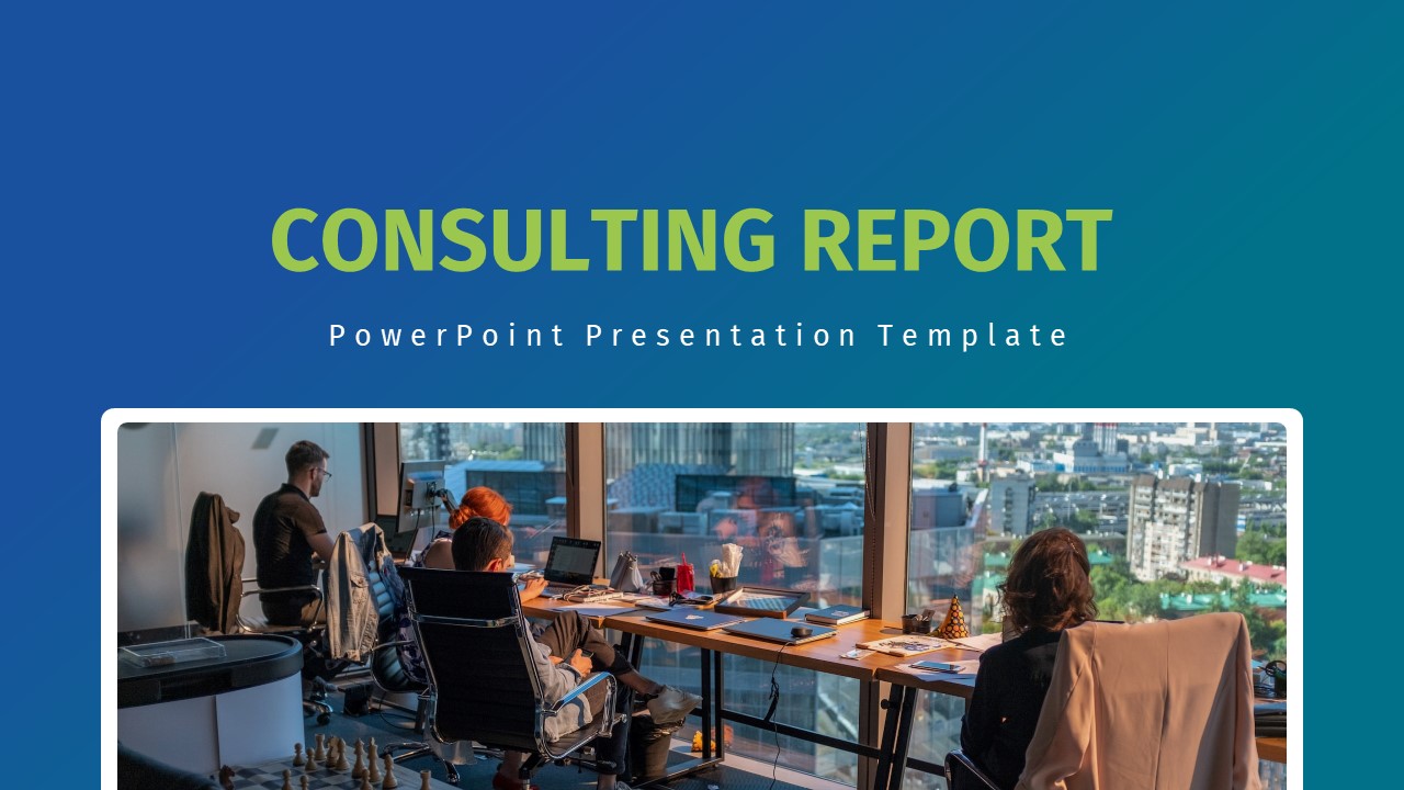 Consulting Report PowerPoint Template