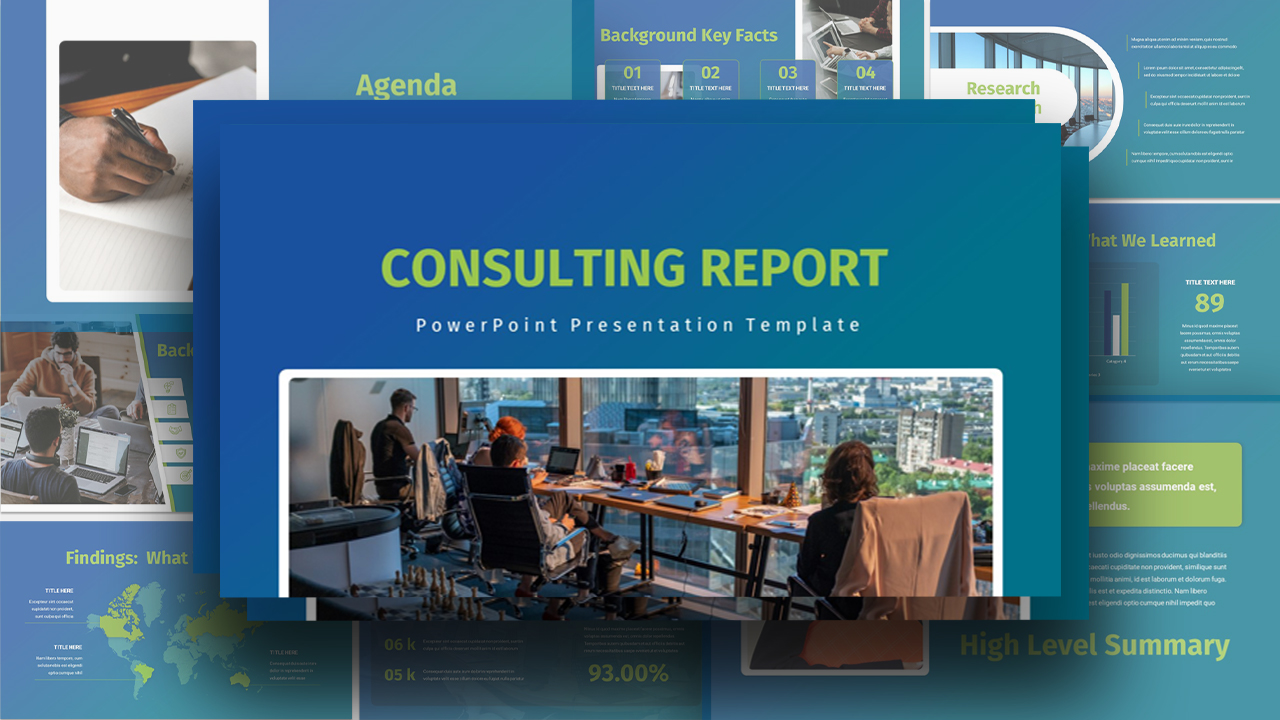 Consulting Report PowerPoint Template Consulting Report PowerPoint Template