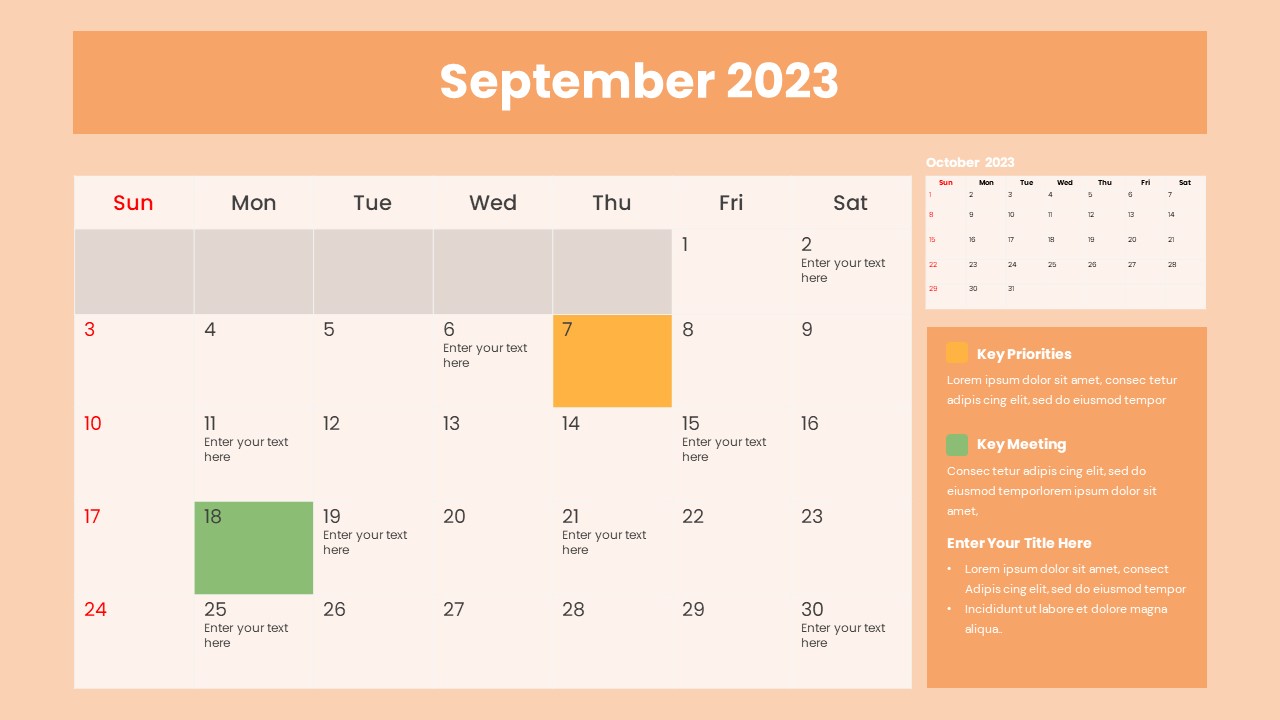 2023 PowerPoint Calendar Template 2023 PowerPoint Calendar Template