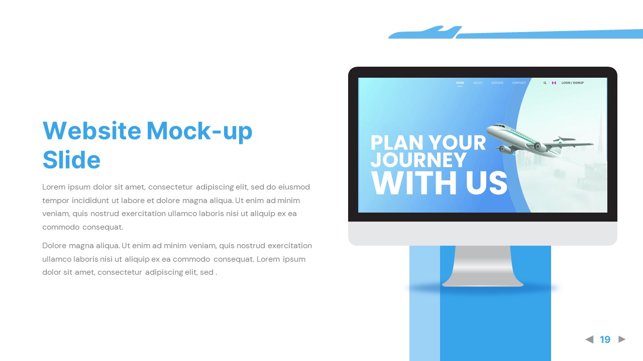 Airline Industry Presentation Template