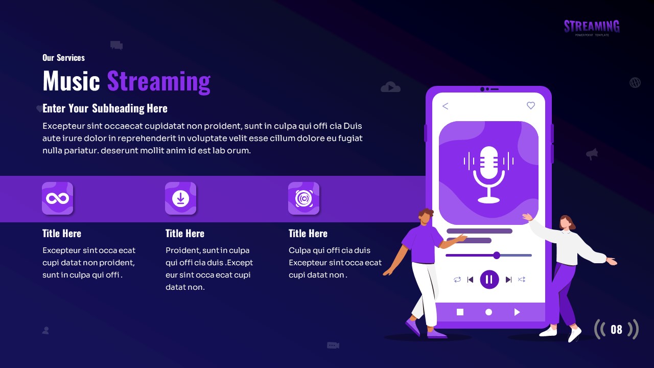 Streaming PowerPoint Template