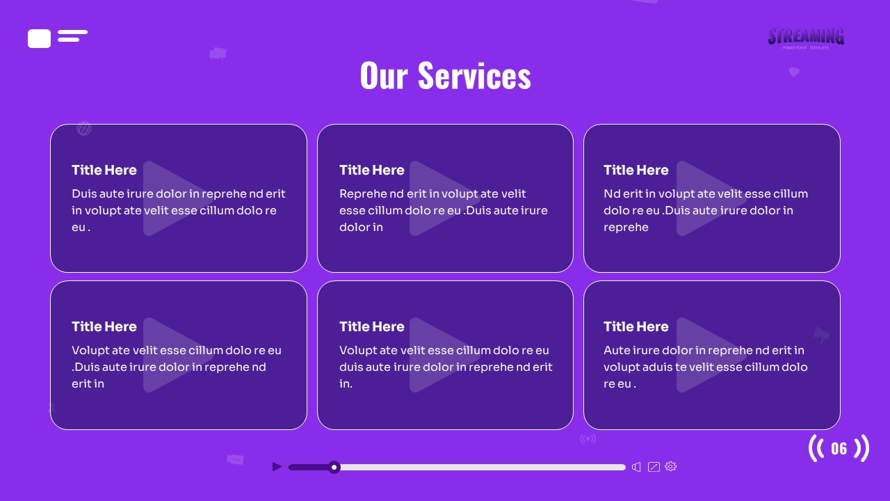 Streaming PowerPoint Template