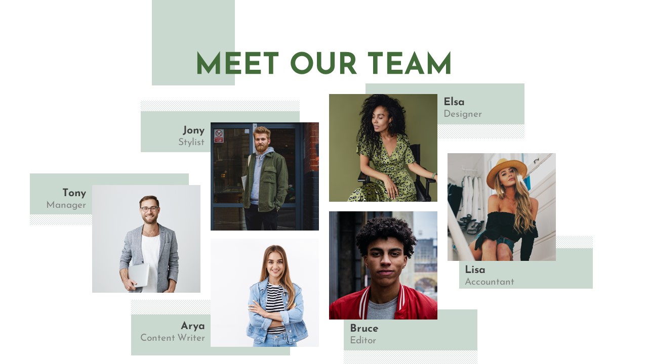 Green Square Business PowerPoint Template