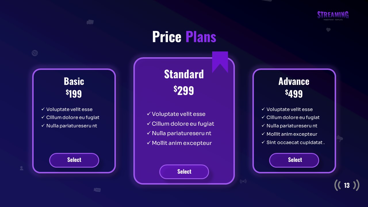 Streaming PowerPoint Template