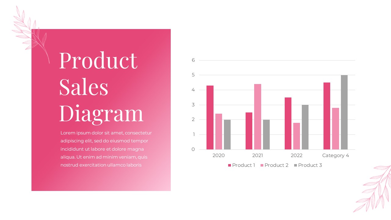 Pink and White Theme PowerPoint Template