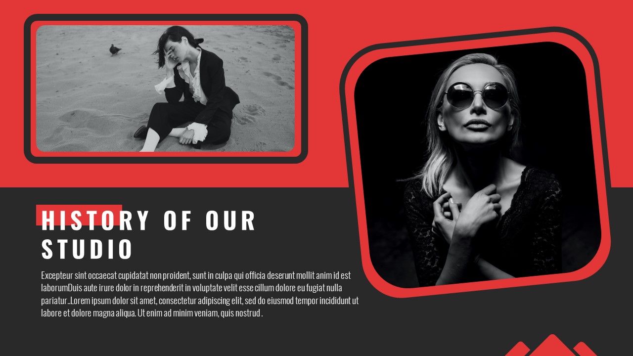 Red and Black PowerPoint Template