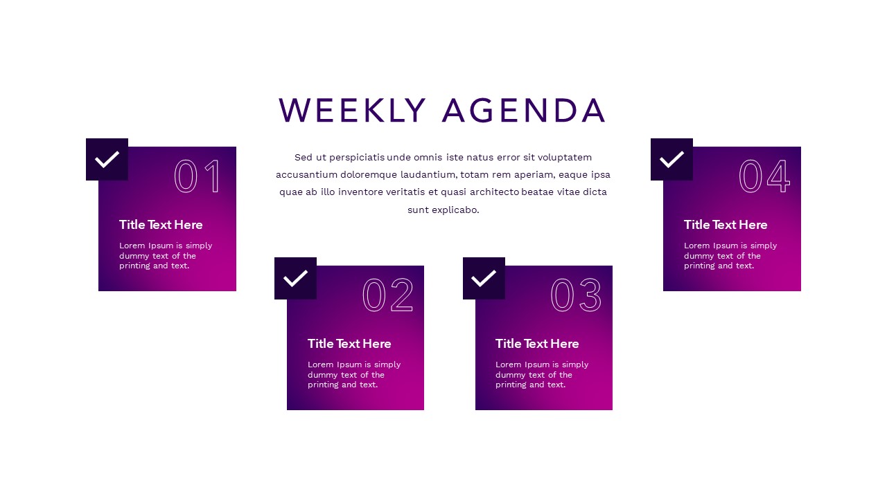 Gradient Agenda Bundle PowerPoint Template