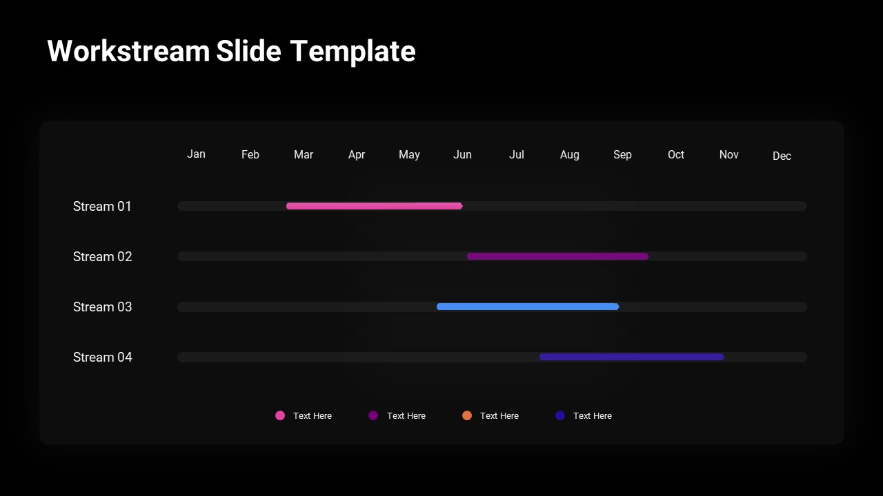 Workstream Slide Template - SlideBazaar Workstream Slide Template - SlideBazaar