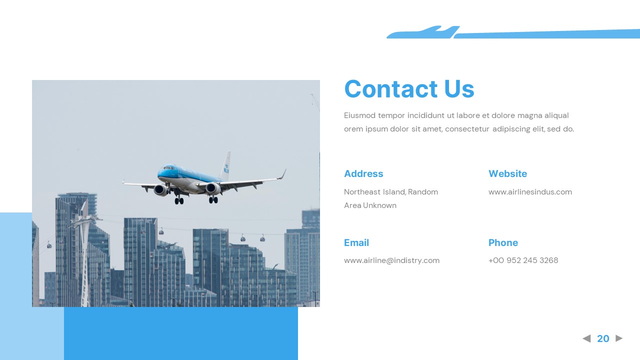 Airline Industry Presentation Template