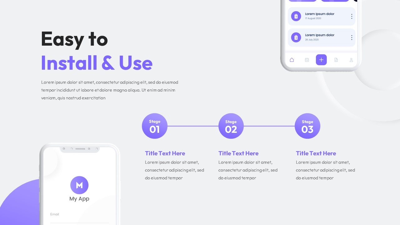 Smartphone App Presentation Template - SlideBazaar