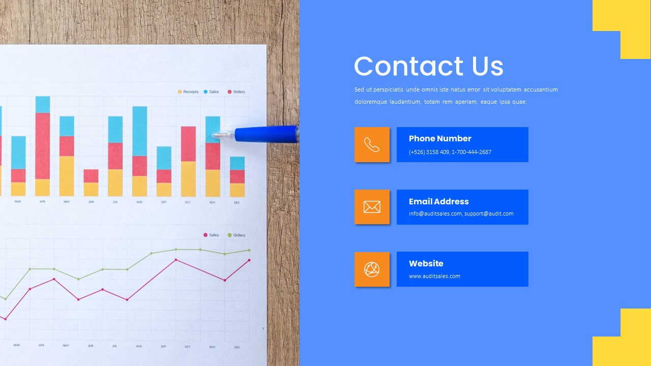 Audit Sales Review Deck Template