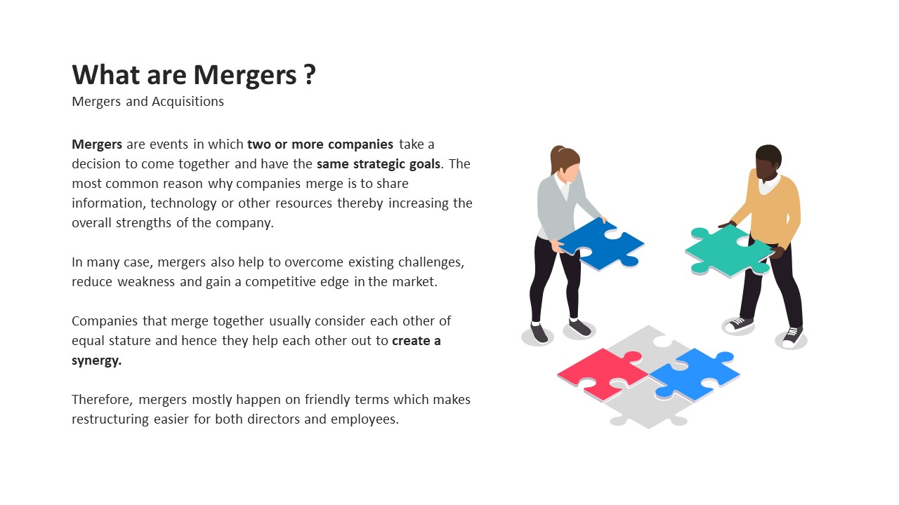 Merger and Acquisition PPT Template | Slidebazaar