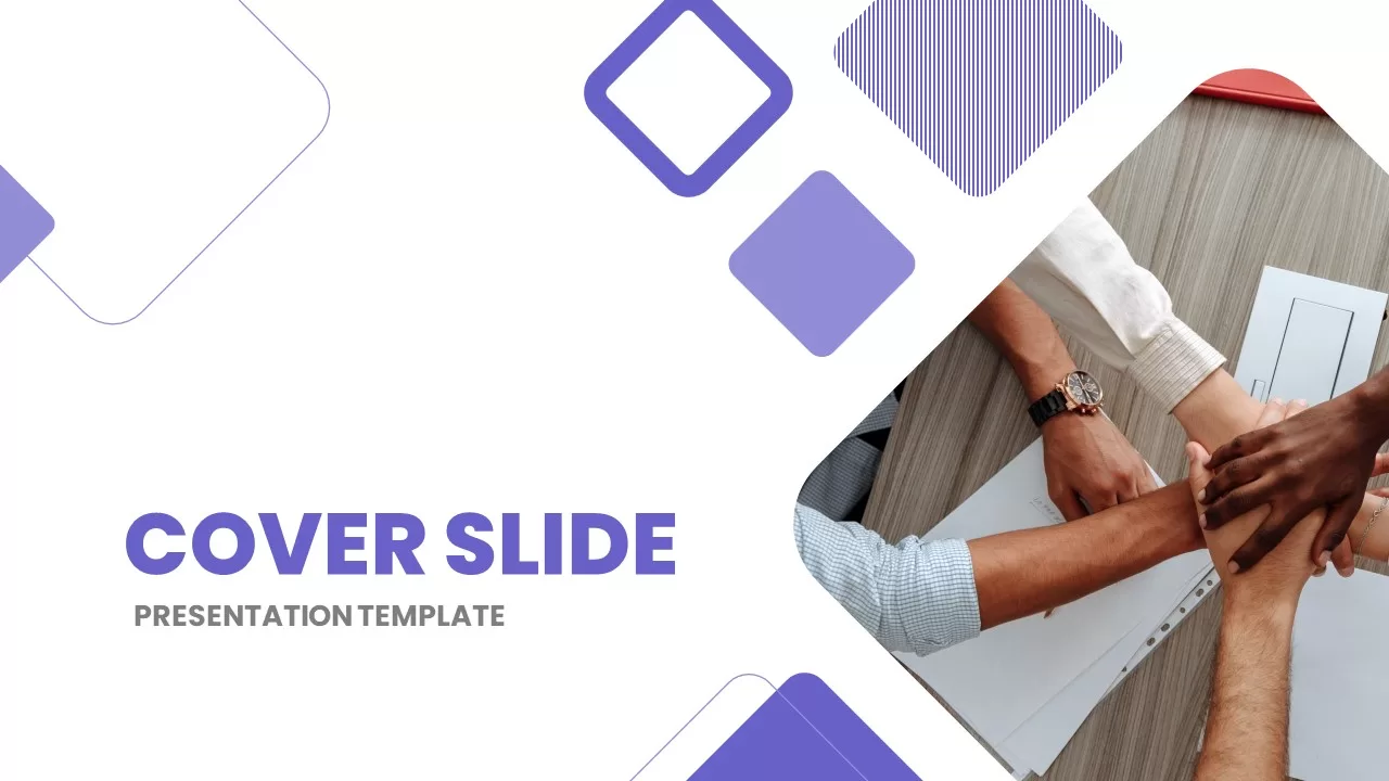 Diamond Cover Slide For PowerPoint Google Slides