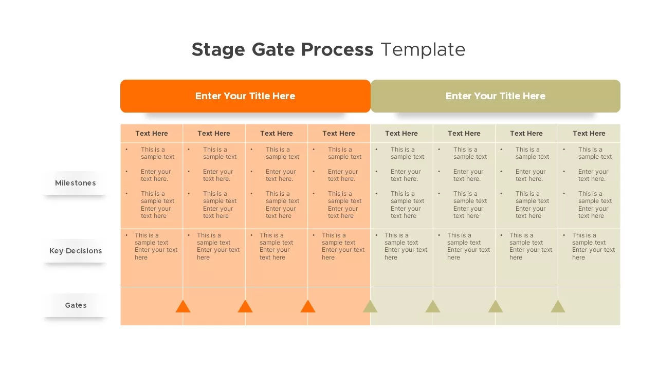 Stage Gate Process Template SlideBazaar