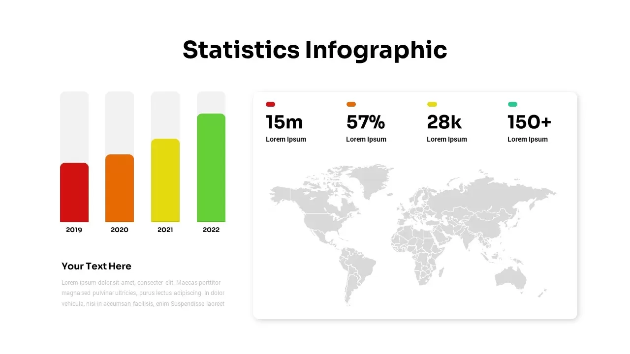 Statistics Infographic PowerPoint Template SlideBazaar