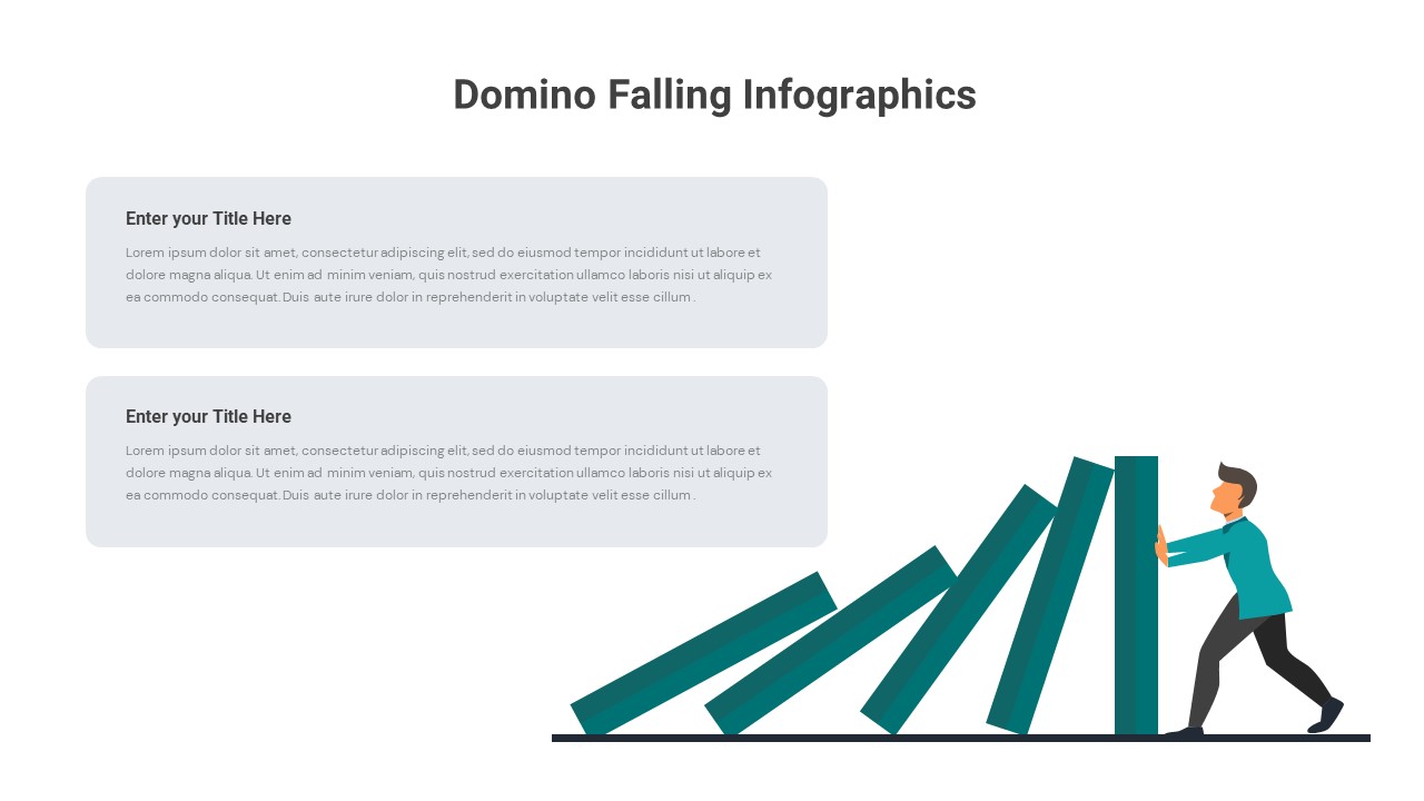 Domino Falling Infographics - SlideBazaar