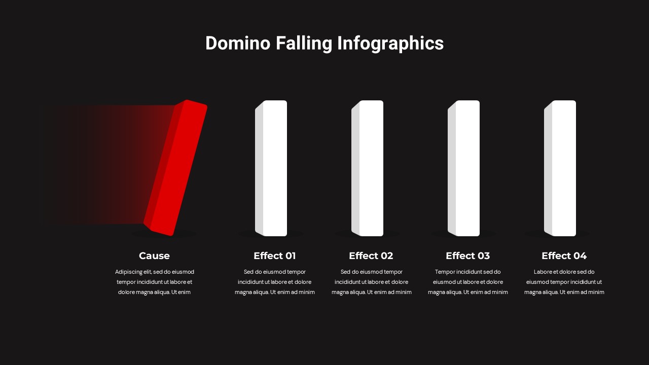 Domino Falling Infographics - SlideBazaar