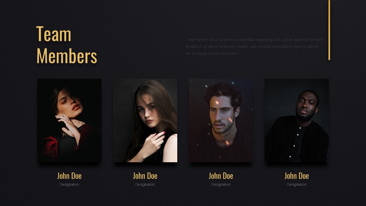 Black and Gold PowerPoint Presentation