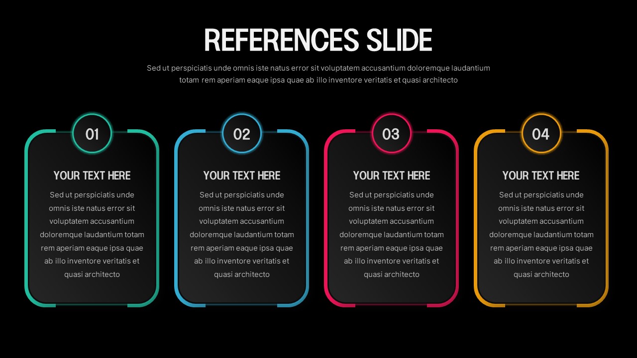 Reference Slide PowerPoint Template SlideBazaar