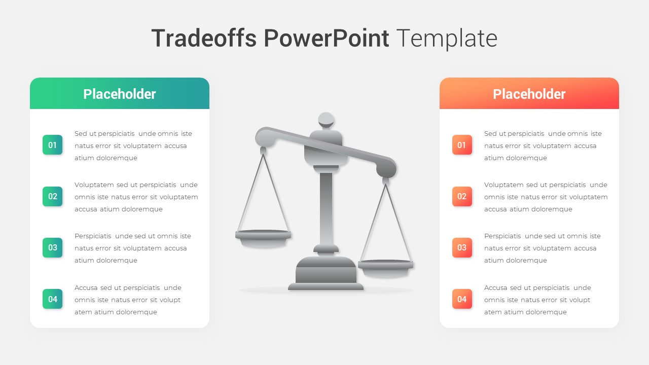 Tradeoff PowerPoint Template SlideBazaar Tradeoff PowerPoint Template SlideBazaar
