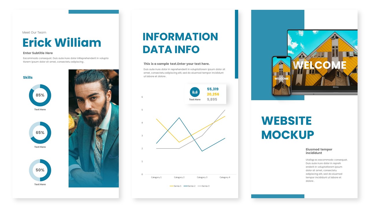 Vertical Presentation Template Vertical Presentation Template