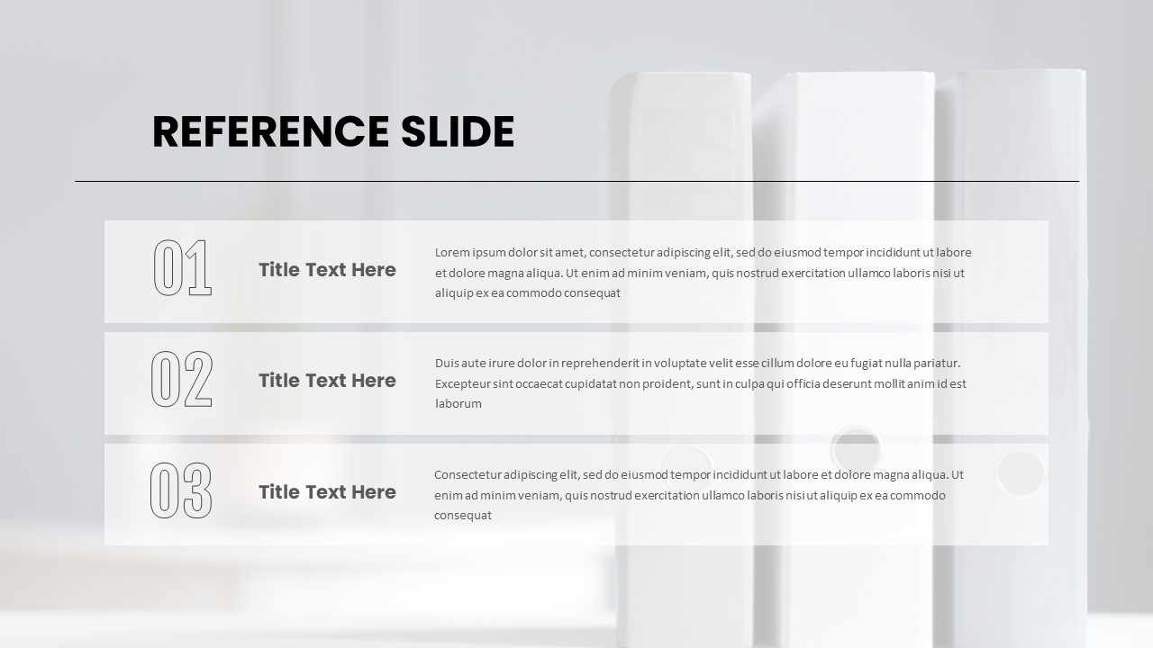 PowerPoint Reference Template SlideBazaar
