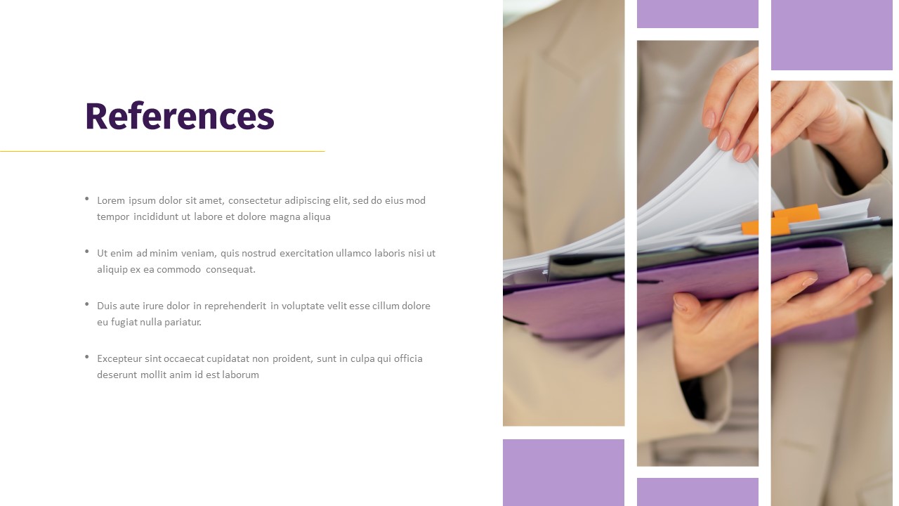 Reference Slide Template For PowerPoint SlideBazaar