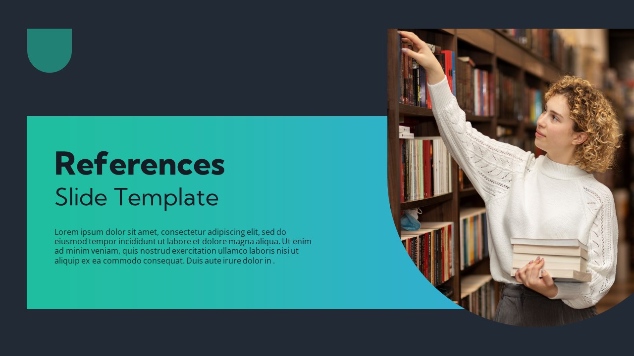 References Slide For PowerPoint SlideBazaar