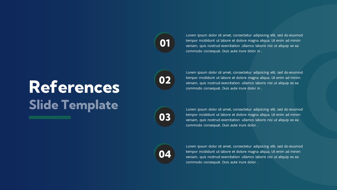References Slide PowerPoint Template SlideBazaar