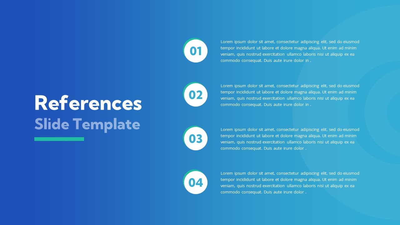 References Slide PowerPoint Template SlideBazaar