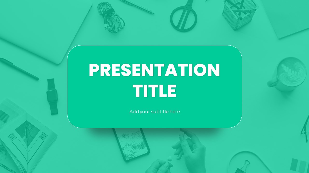 Title Slide For Presentation SlideBazaar
