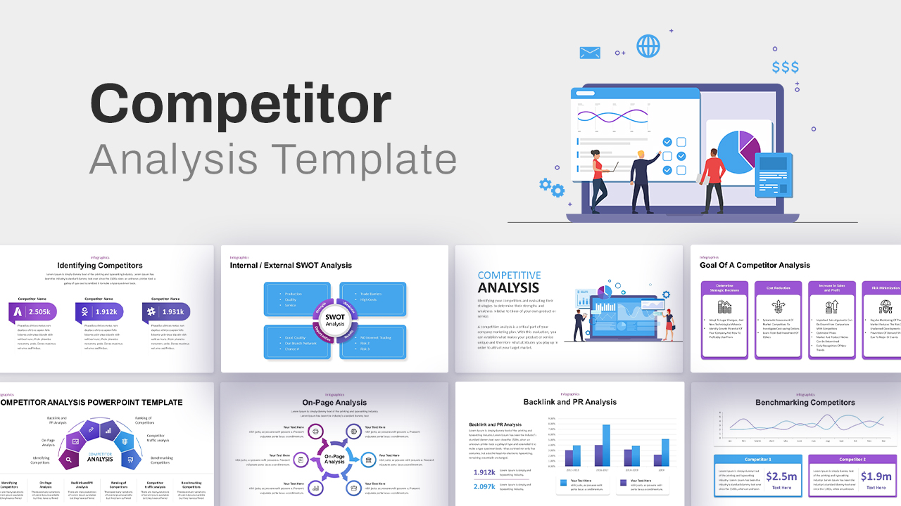 Competitor Analysis Executive Summary PowerPoint Template Lupon gov ph