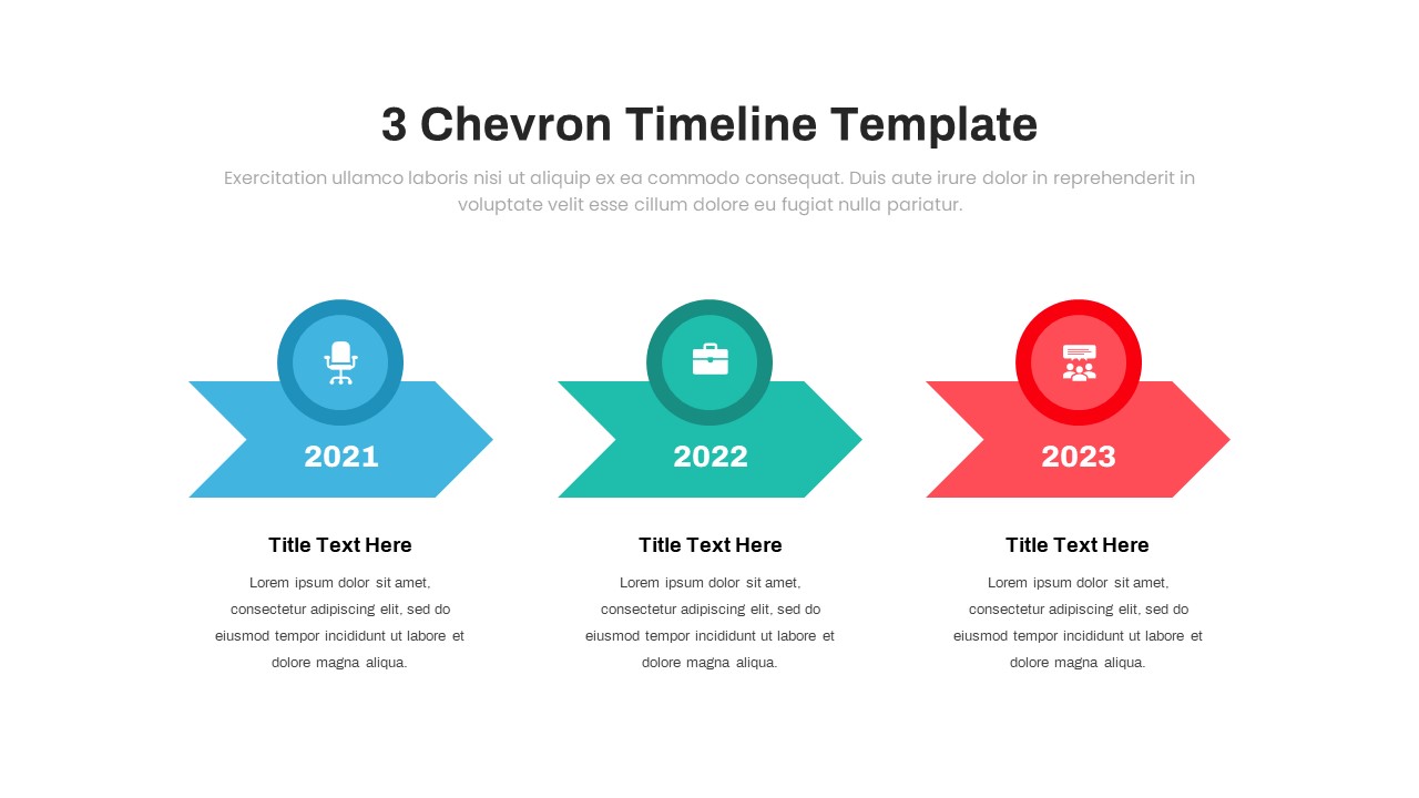Chevron Timeline PowerPoint Template