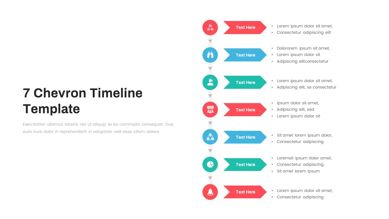 Chevron Timeline PowerPoint Template