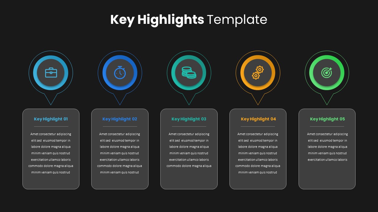 Key Highlights PowerPoint Template