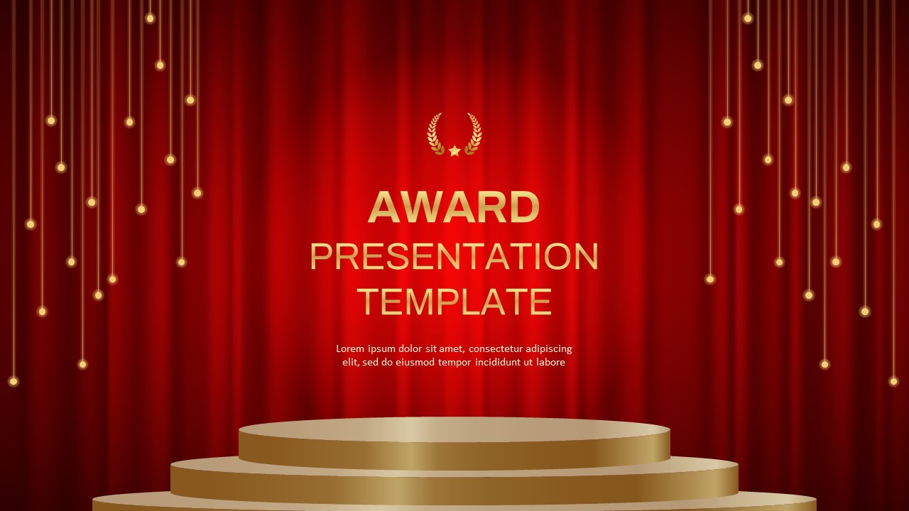 Awards Ceremony PowerPoint Template SlideBazaar
