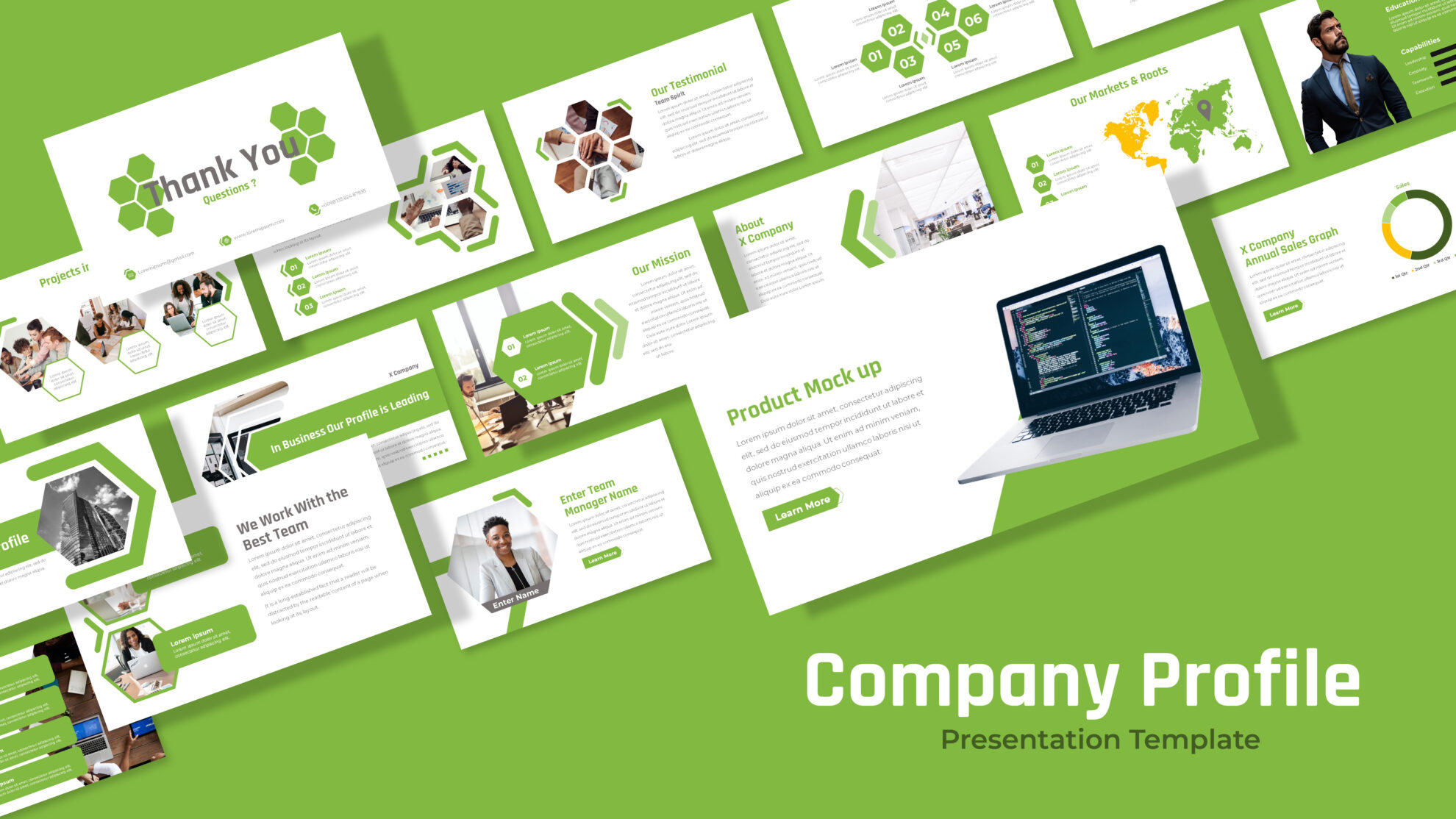 Free Company Profile Presentation Template SlideBazaar